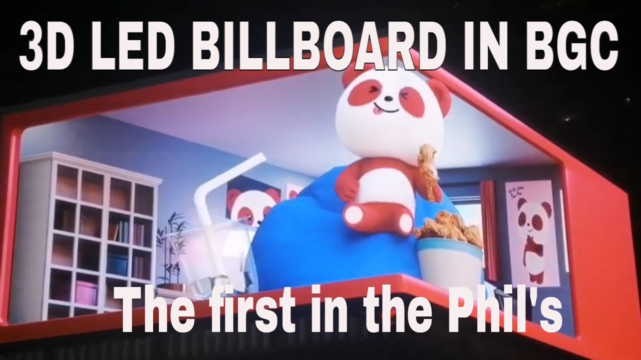 3D LED BILLBOARD IN BGC - YouTube