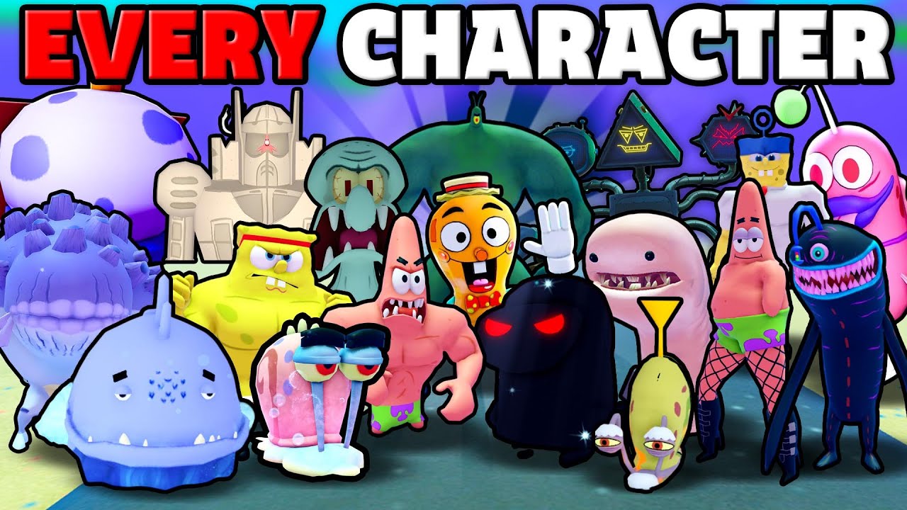 I Stole EVERY SPONGEBOB CHARACTER In Steal A SpongeBob.. (71/71 INDEX ...