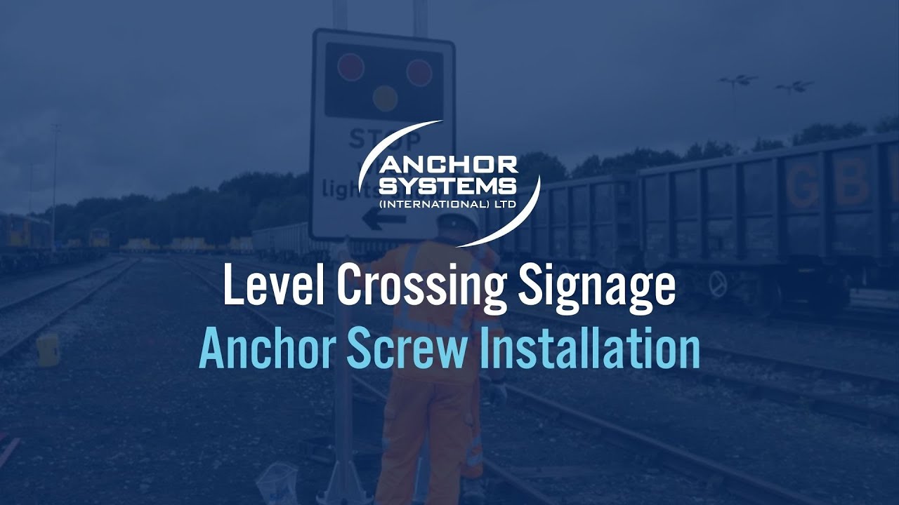 Anchor Screw Level Crossing Signage Solution - YouTube