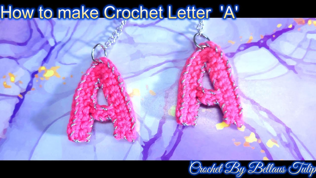 crochet letter keychain tutorial || Amigurumi patterns for beginners| # ...