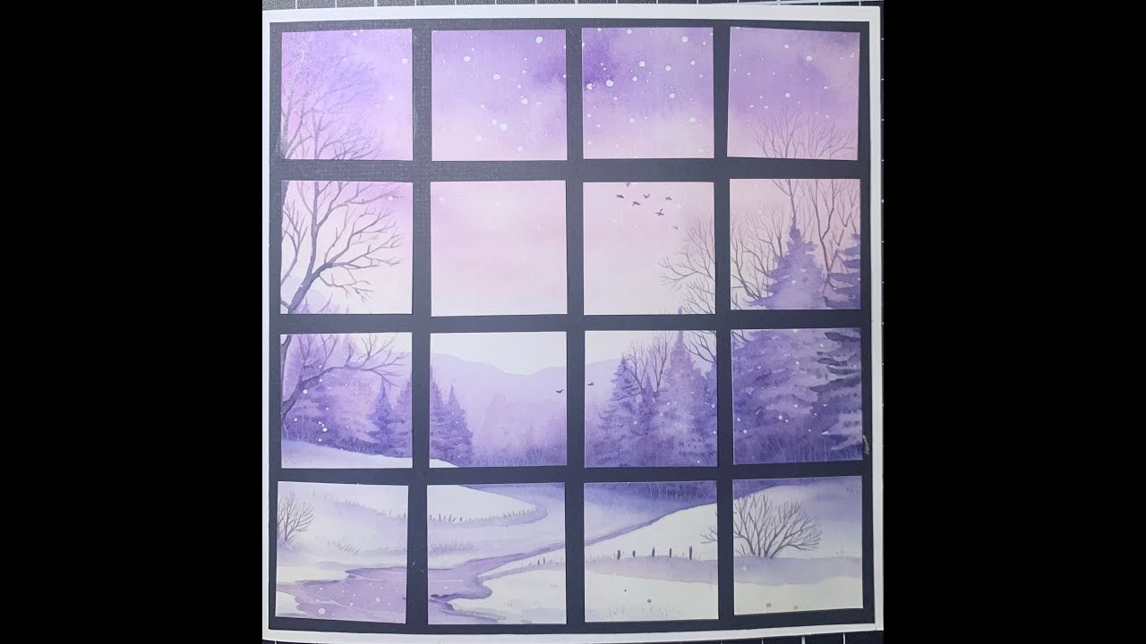 Window Card easy to make using your DSP or create your own picture Great for beginners - YouTube