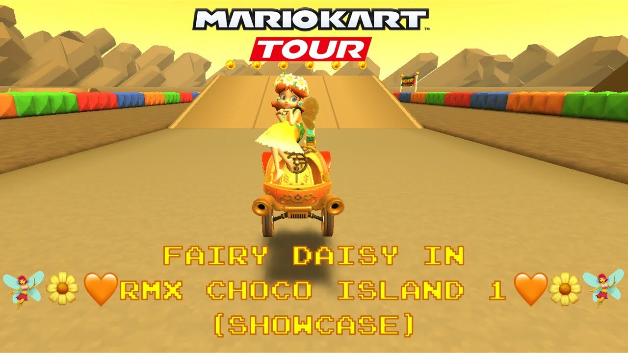 Mario Kart Tour - Fairy Daisy in RMX Choco Island 1 (Showcase) - YouTube