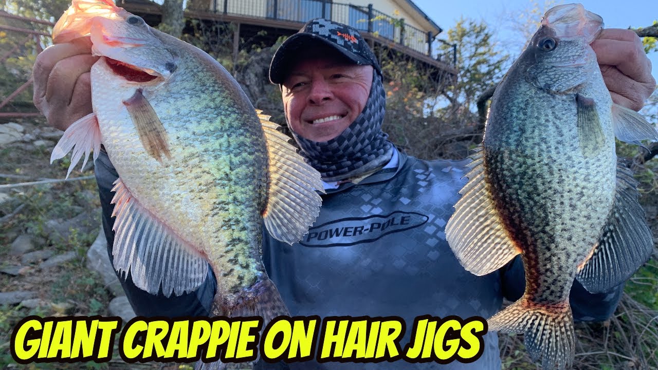 GIANT OKLAHOMA CRAPPIE ON HAIR JIGS - Crappie Machine S1 E8 - YouTube