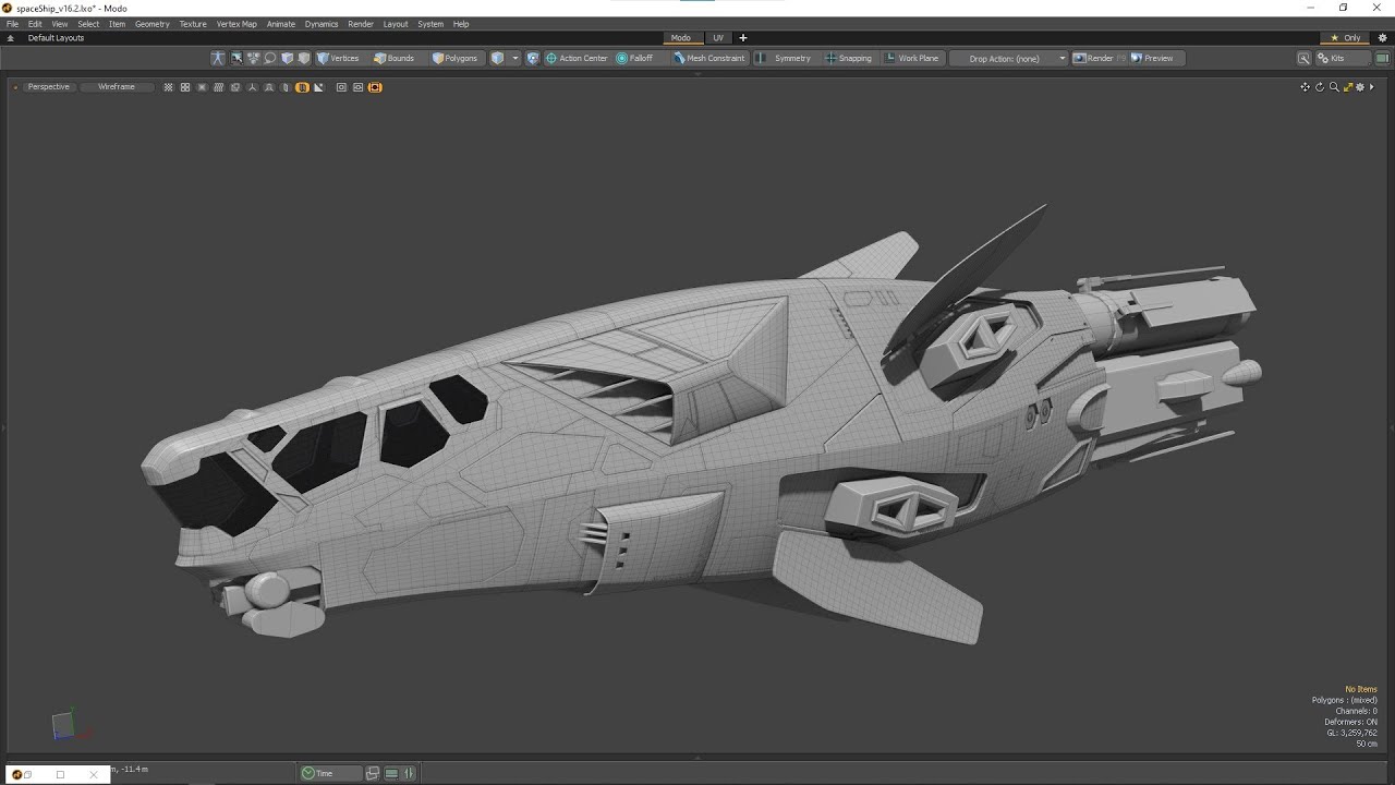 SpaceShip Modeling TimeLapse Part 16 - YouTube