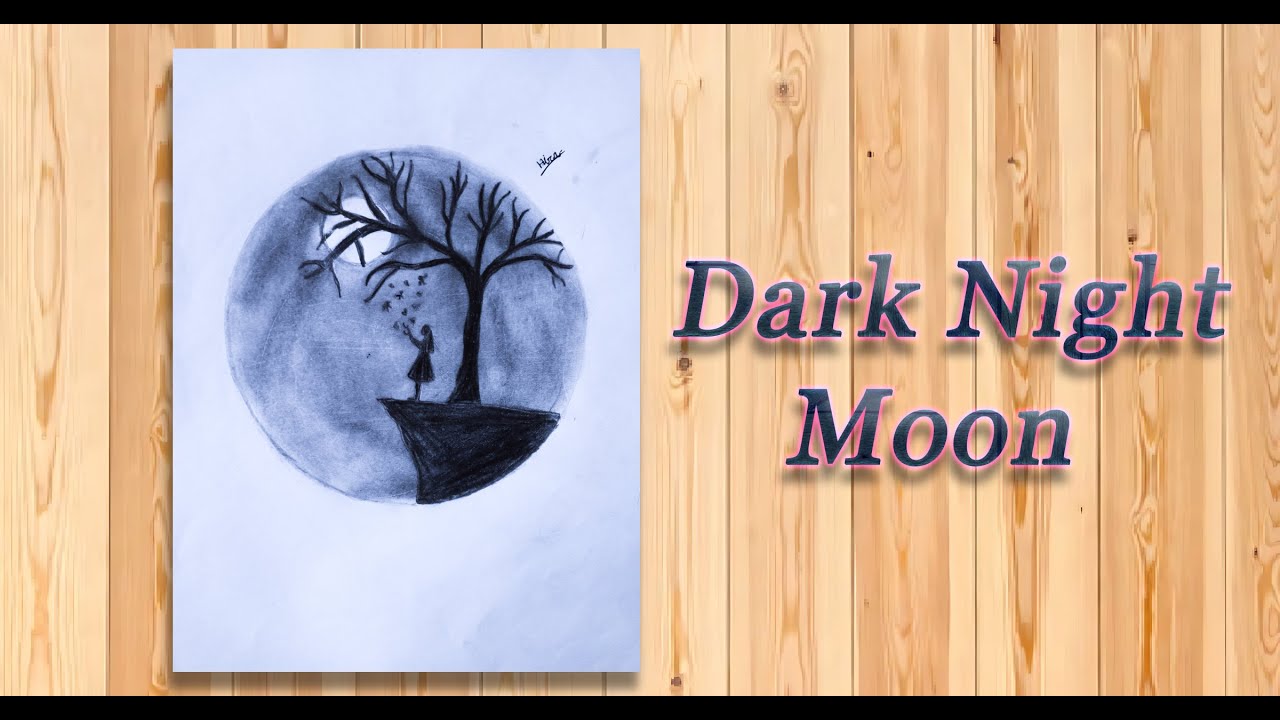 Creating a Striking Dark Night Portrait Sketch | Hira Art Work - YouTube