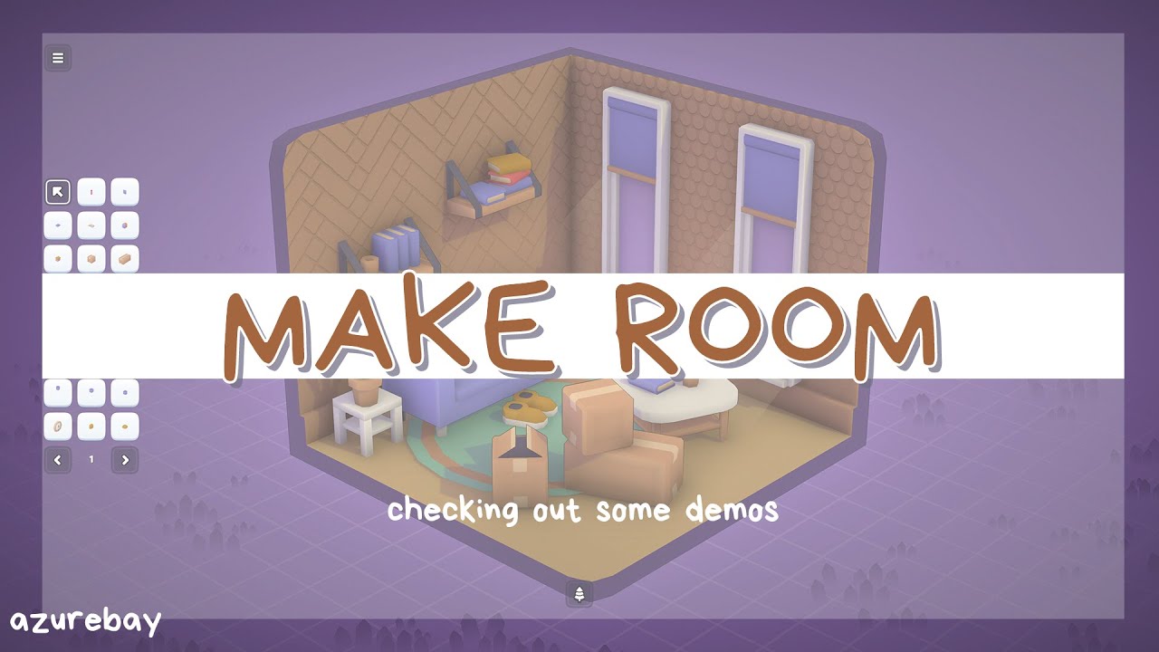the cutest decorating game - with cats! | makeroom [demo] - YouTube