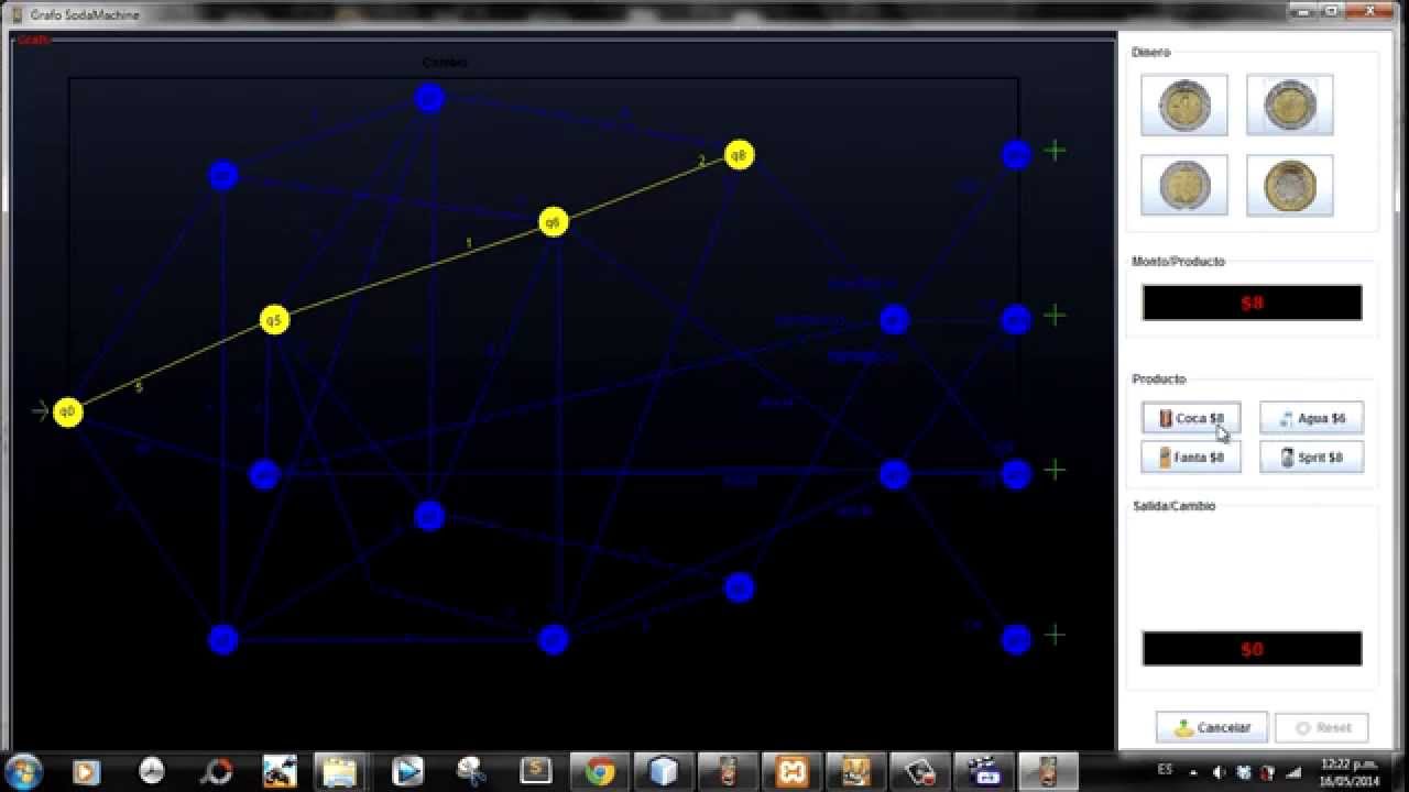 Maquina de refrescos + grafo del autómata | Java Netbeans Project - YouTube