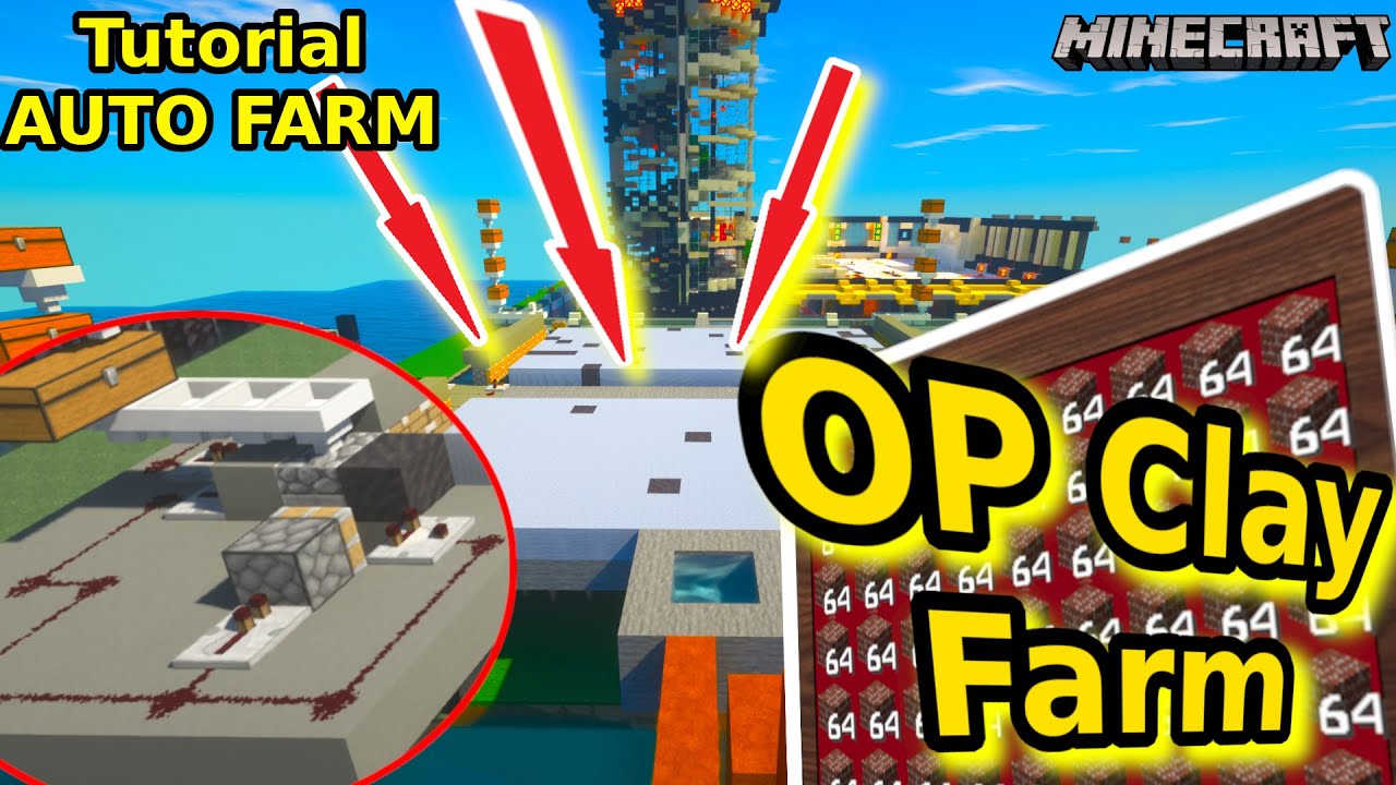 MINECRAFT OP CLAY Farm bauen | Redstone Tutorial für 1.21. - YouTube