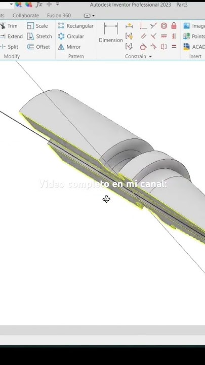 Autodesk Inventor, revolved, and circular pattern exercise. - YouTube