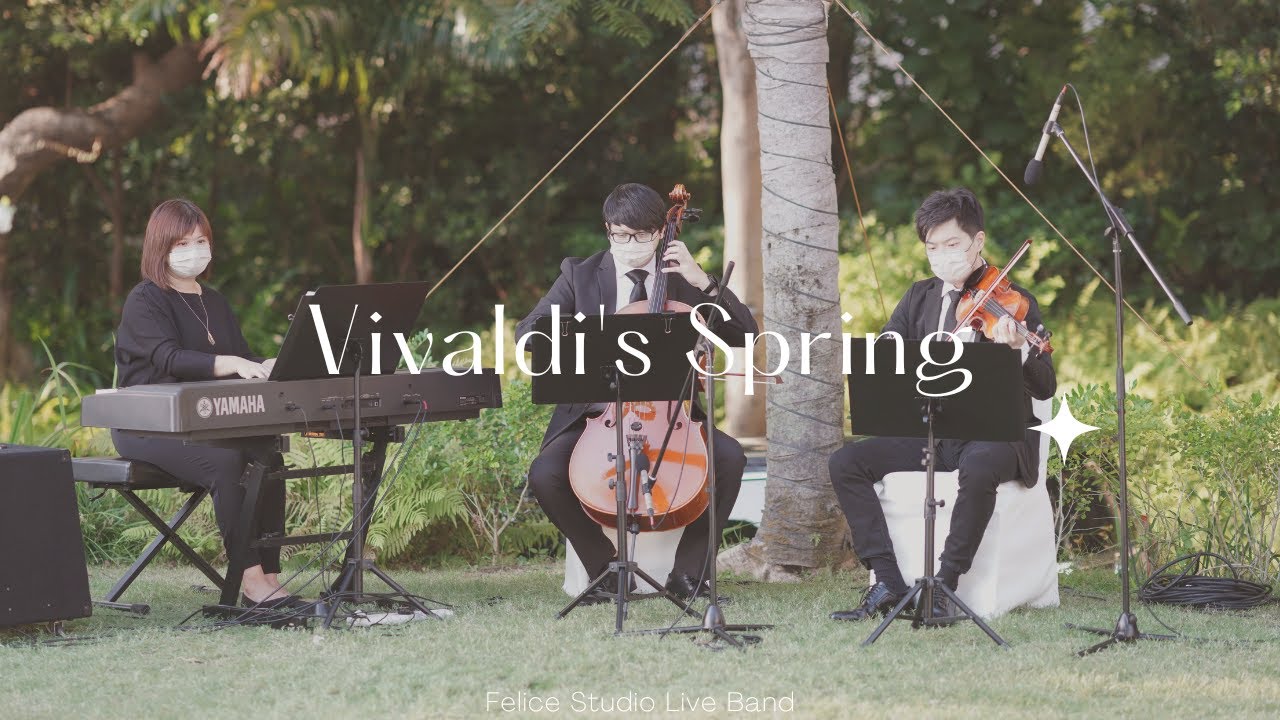 Vivaldi - Spring from Four Seasons | Violin, cello & keyboard | Felice ...
