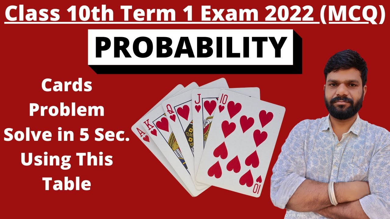 Playing Cards Prob. solve in Just 1 second | class 10th probability ...