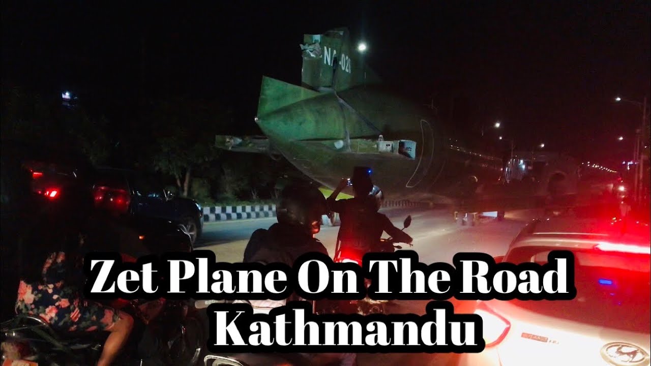 Army Zet Plane On The Road In Kathmandu, Nepal - YouTube