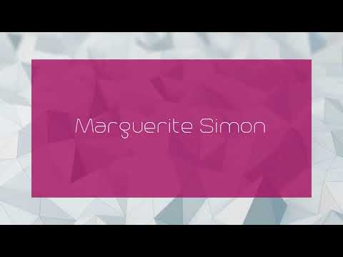 Marguerite Simon - appearance - YouTube