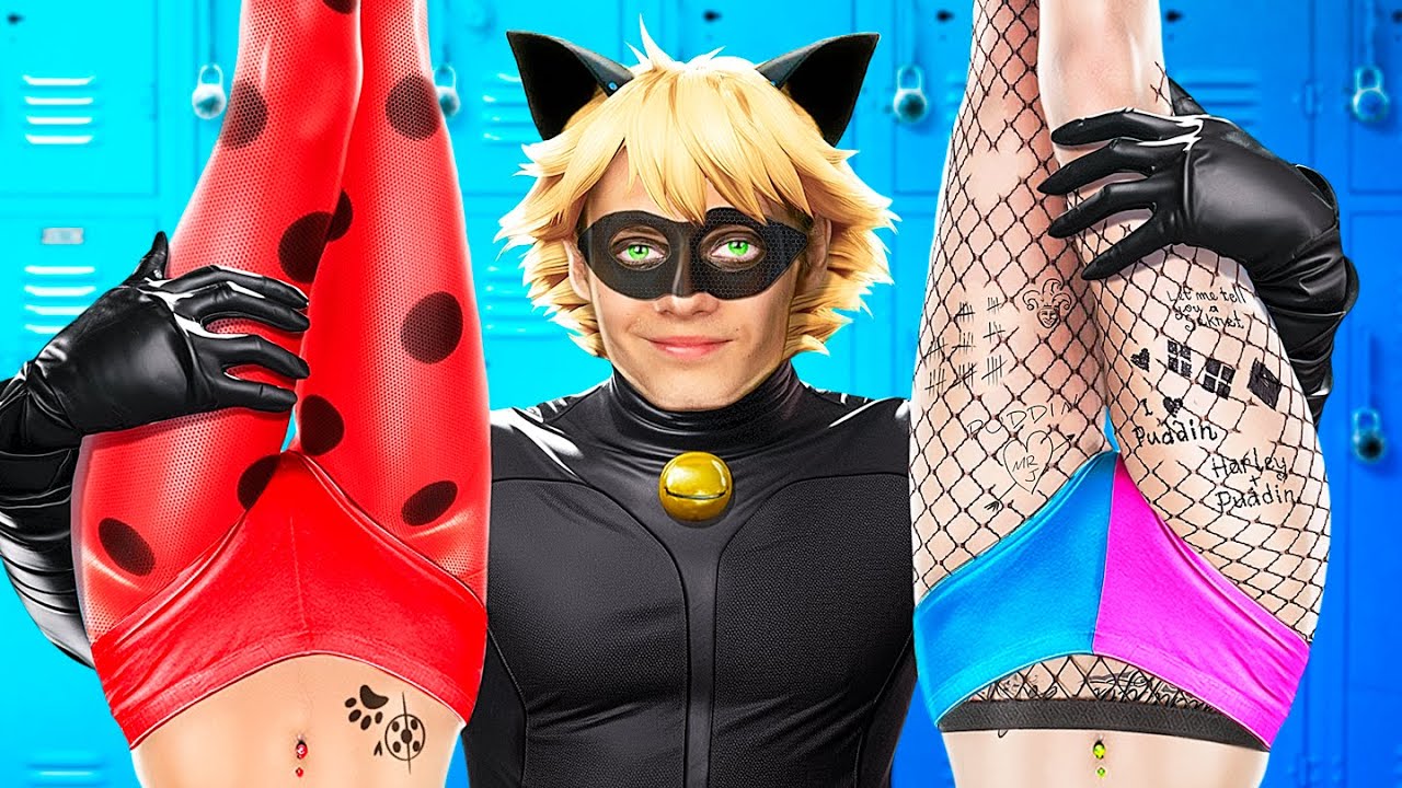 Harley Quinn Vs Ladybug/ Harley stole Ladybug's Boyfriend! - YouTube