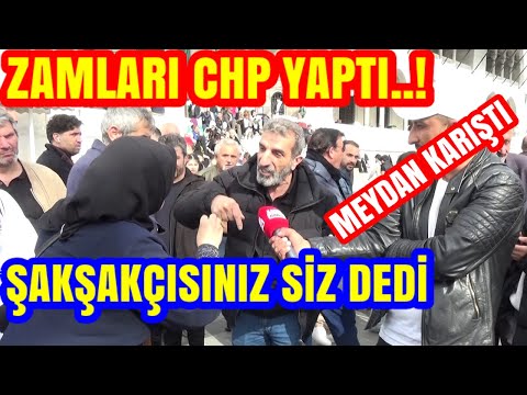 ŞAKŞAKÇISIN SEN DEDİ. ZAMLARI CHP YAPTI. AĞZINA GELENİ SÖYLEDİ. MUTLAKA İZLE.