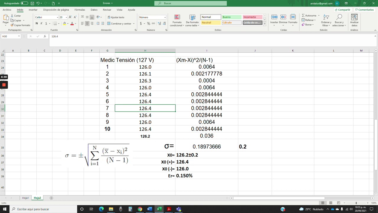 Error absoluto y relativo reportado con sus cifras significativas - YouTube