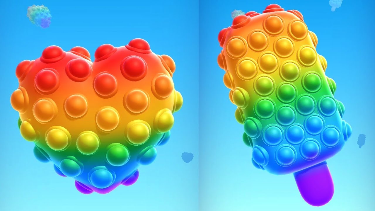 Pop it Shape! Very satisfying and relaxing ASMR slicing game - YouTube