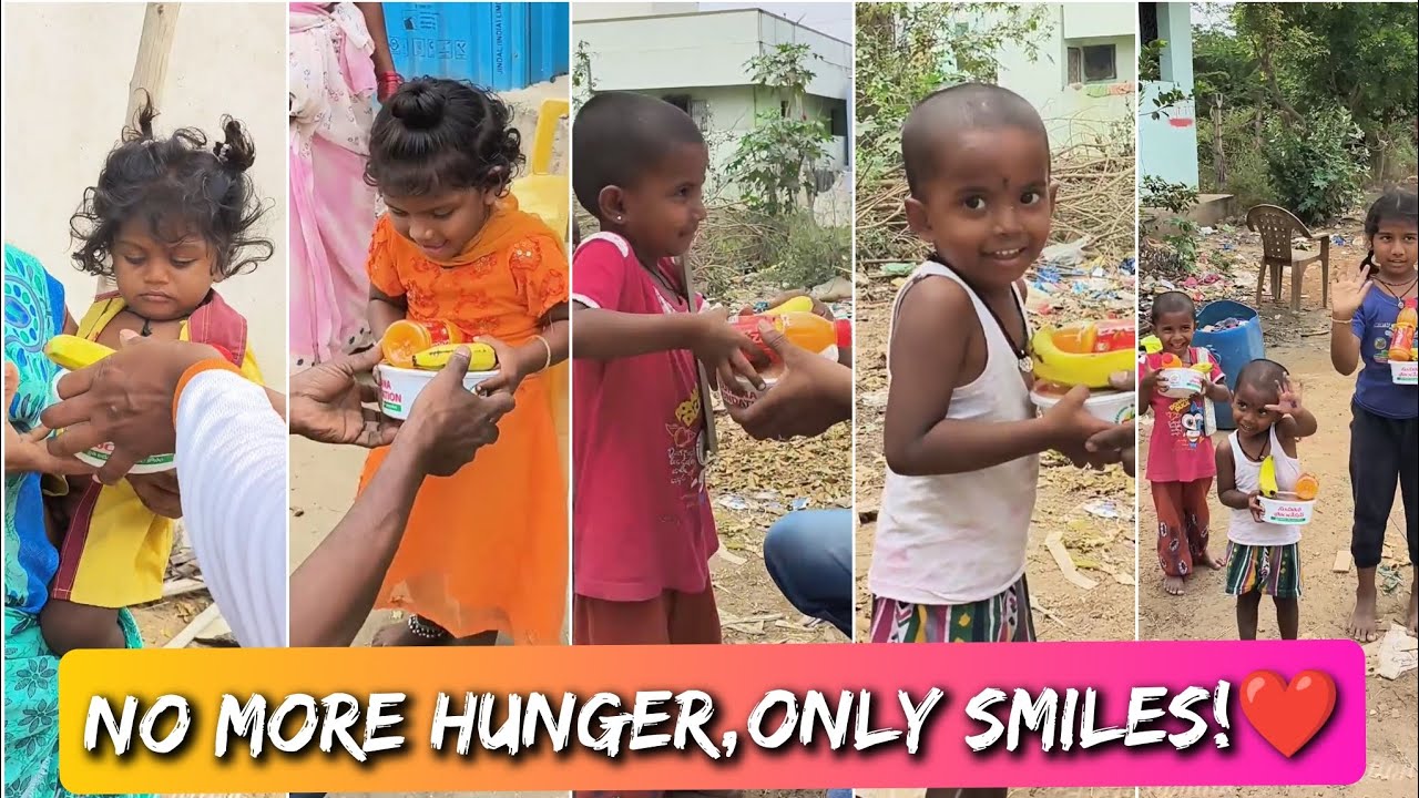 Donating Food To Poor Kids | Poor People Help Video | Giving Food To ...