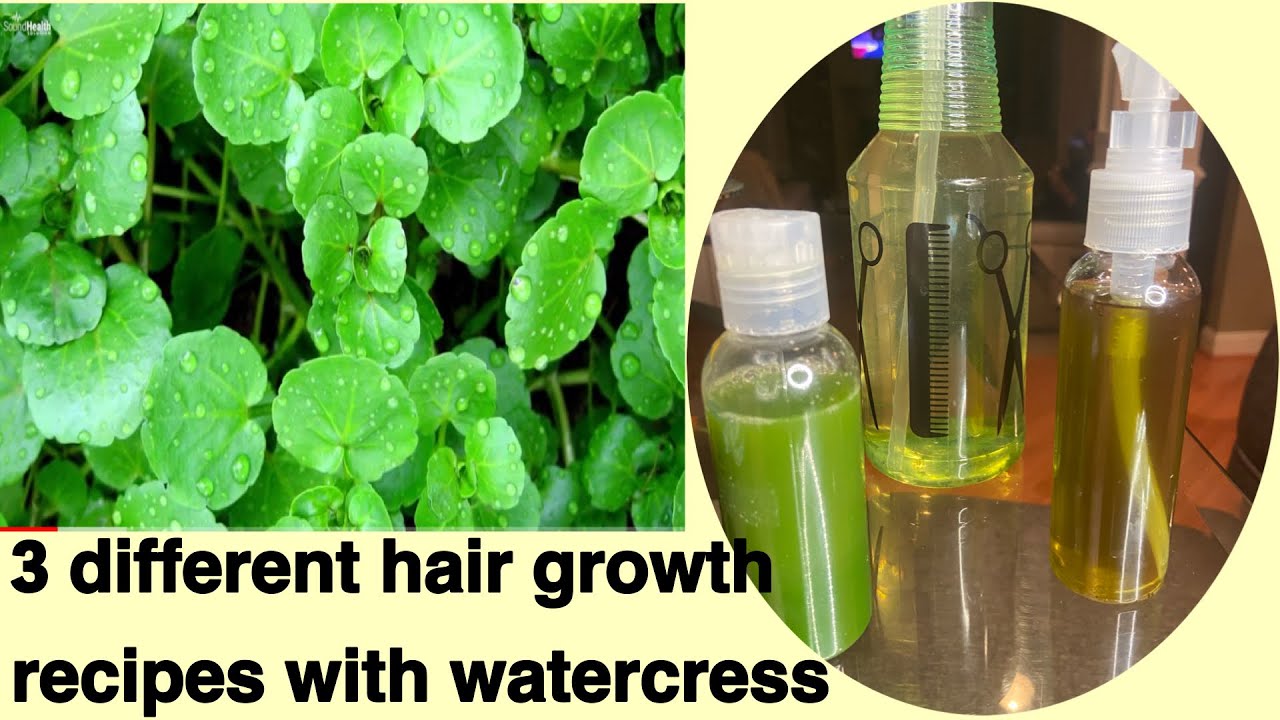How to grow your hair fast/ 3 different watercress hair recipes/ crazy ...