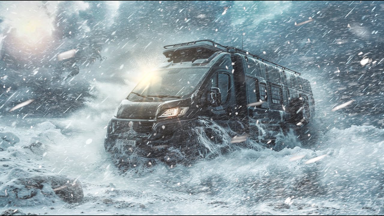 Surviving Severe Triple Hurricane! Extreme Winter Van Life Storm ...