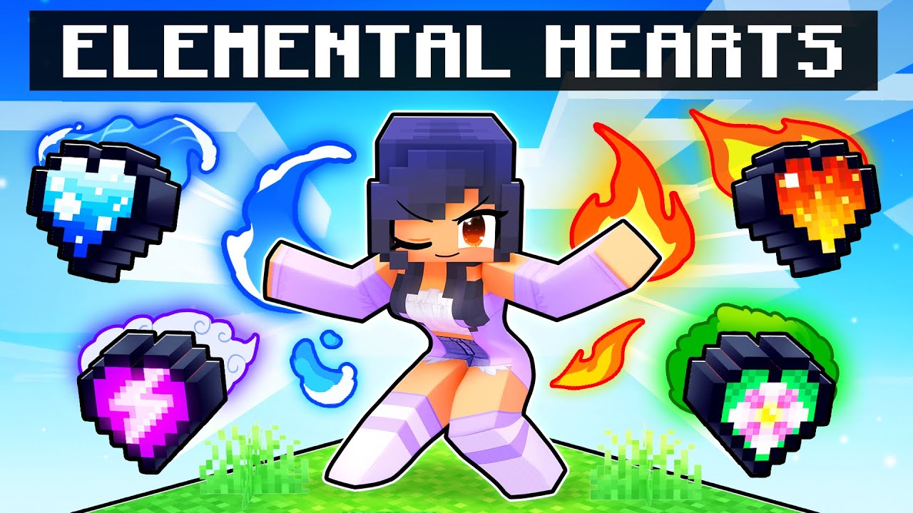 Having ELEMENTAL HEARTS in Minecraft! - YouTube