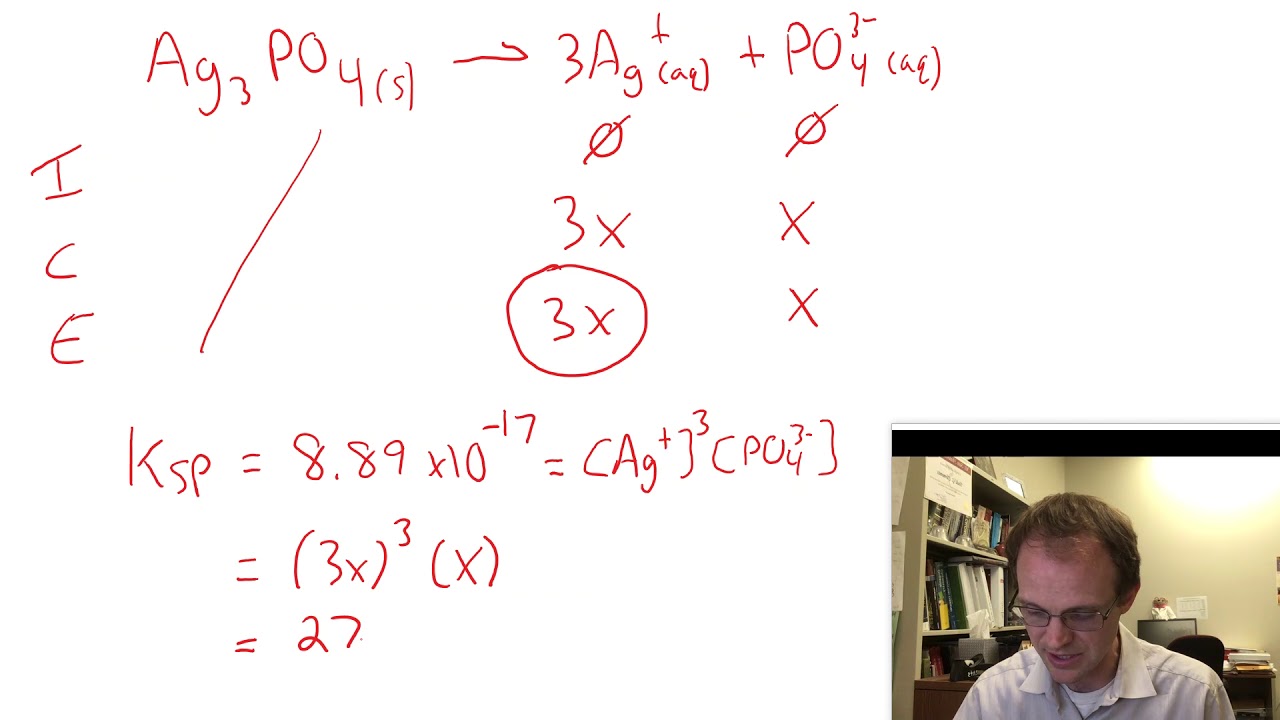 Calculating solubility of solid silver phosphate in water and in silver ...