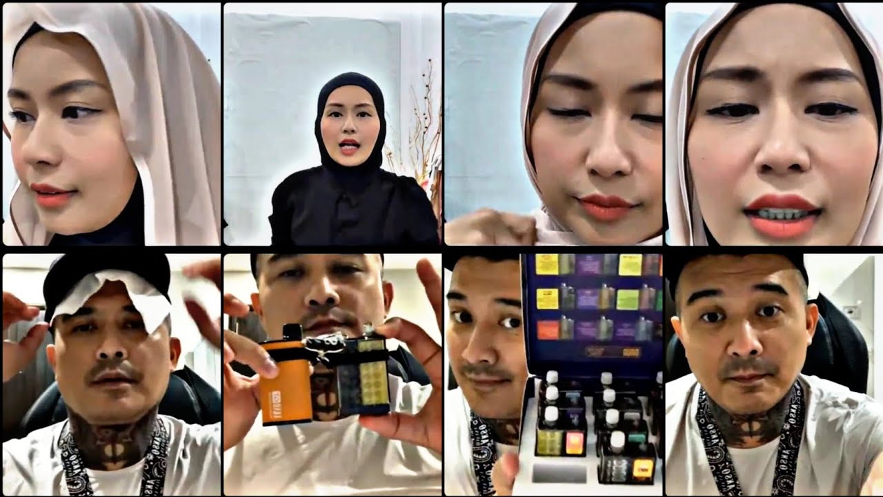 Aaron Aziz & Diyana Halik || Bila Malik Kacau Bini Jual Tudung || Malik ...