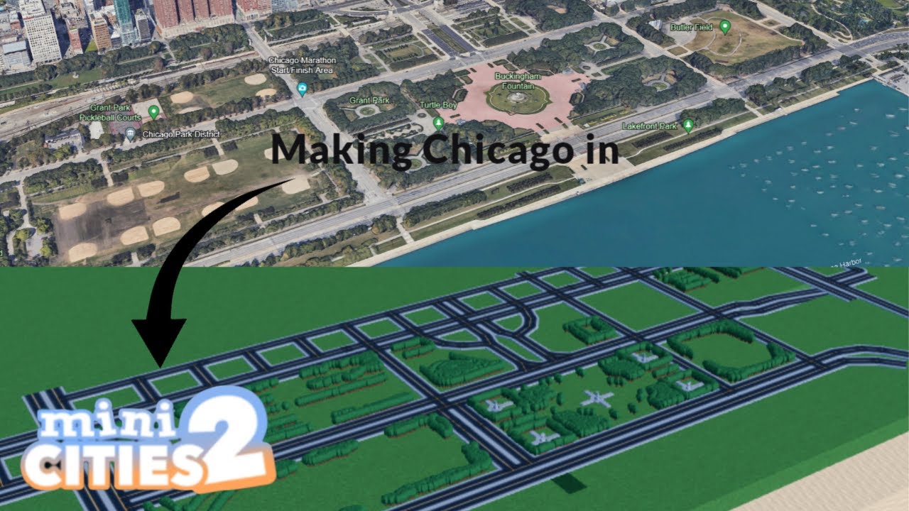 Making Downtown Chicago in Mini Cities 2 (Roblox) - YouTube