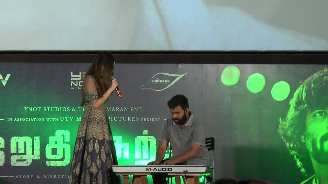 Santhosh Narayanan's daughter performs on stage - YouTube
