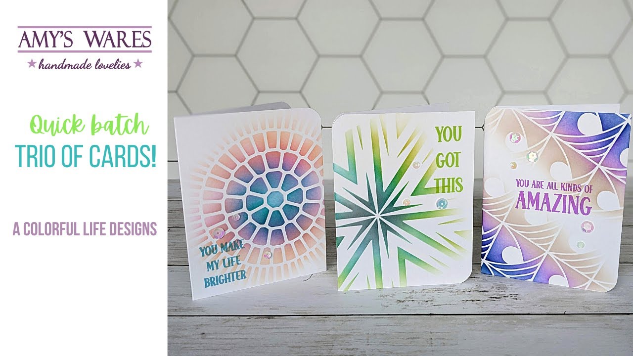 Quick Batch Cards! Easy Trio without the time commitment! Keep it ...