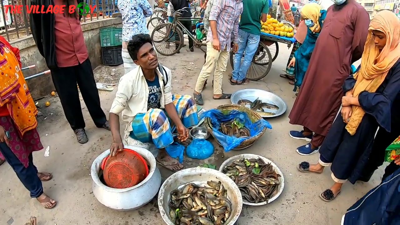 Amazing Fish market||Roadside fish market in Bangladesh||Fish market ...