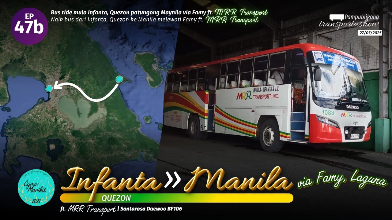 Ordinary fare bus ride mula Infanta, Quezon pa-Maynila ! | MRR ...