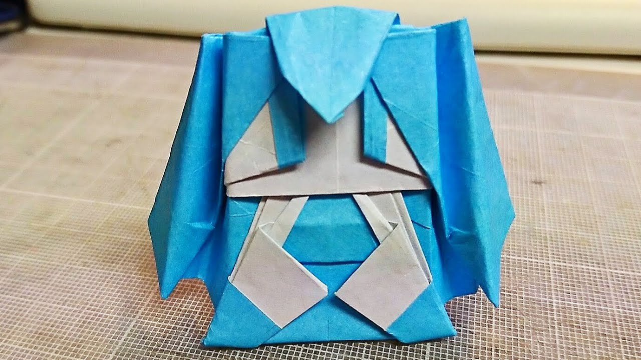 Hatsune Miku Origami By TKY (TUTORIAL) - YouTube