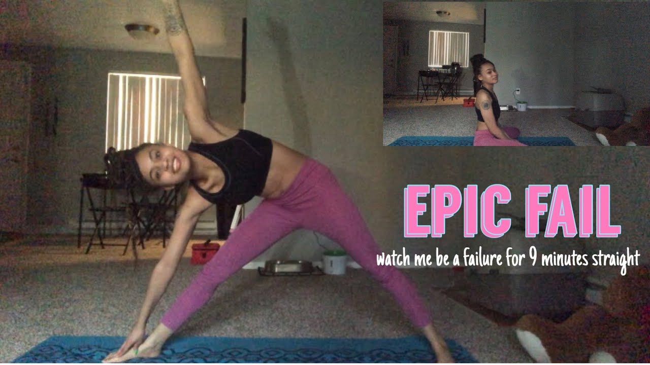 Single (embarrassing) yoga challenge! - YouTube
