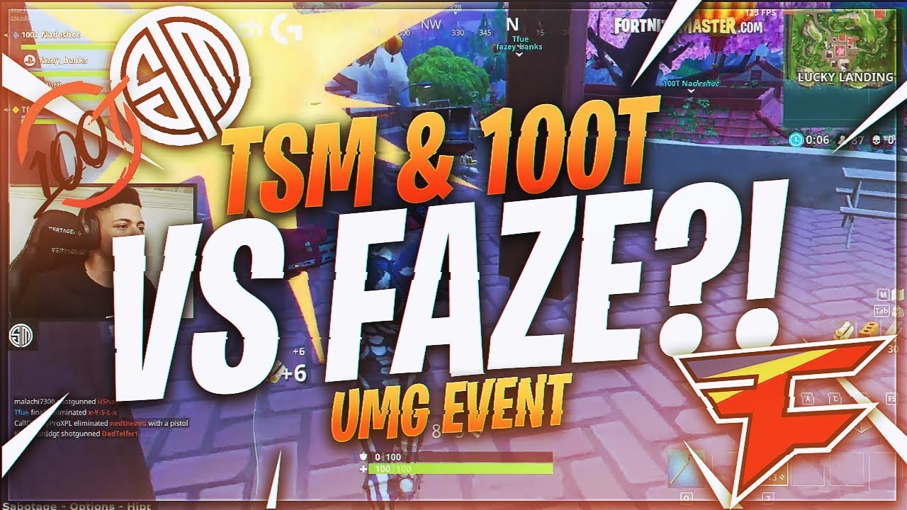 TSM Myth - TSM & 100T VS FAZE!?! (14 FRAGS) | (Fortnite BR Full Match ...