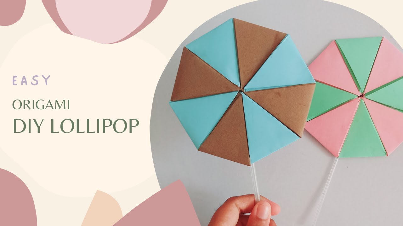 ORIGAMI | DIY LOLLIPOP - YouTube