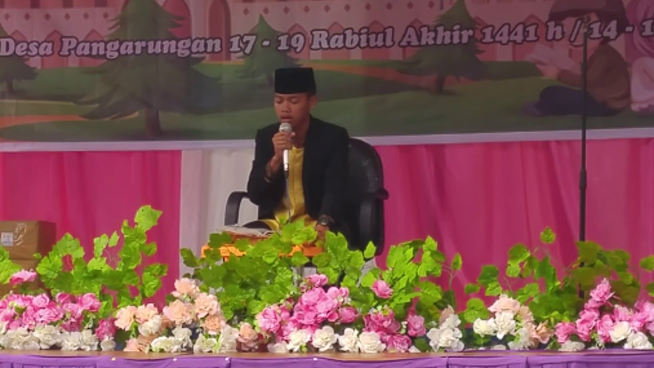 QORI DICKY ALAMSYAH dari ponpes arrasyid di acara maulid nabi muhammad saw-desa pangarungan ...