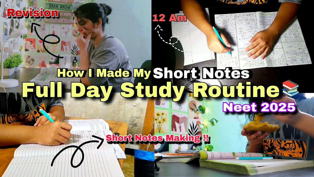 Full Day Study Routine Of Neet Aspirant 📚|| Neet 2025 🎯 #studyvlog # ...