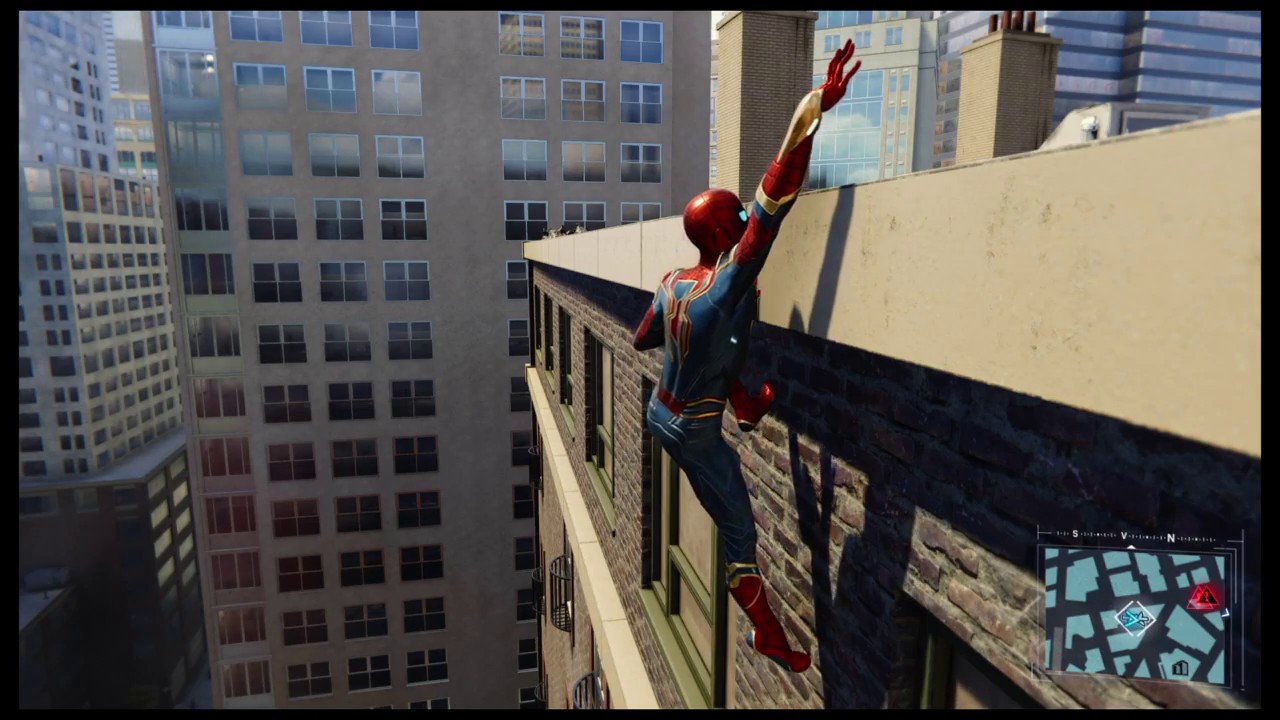 Spider-Man PS4 - Awkward wall crawling (glitchy) - YouTube