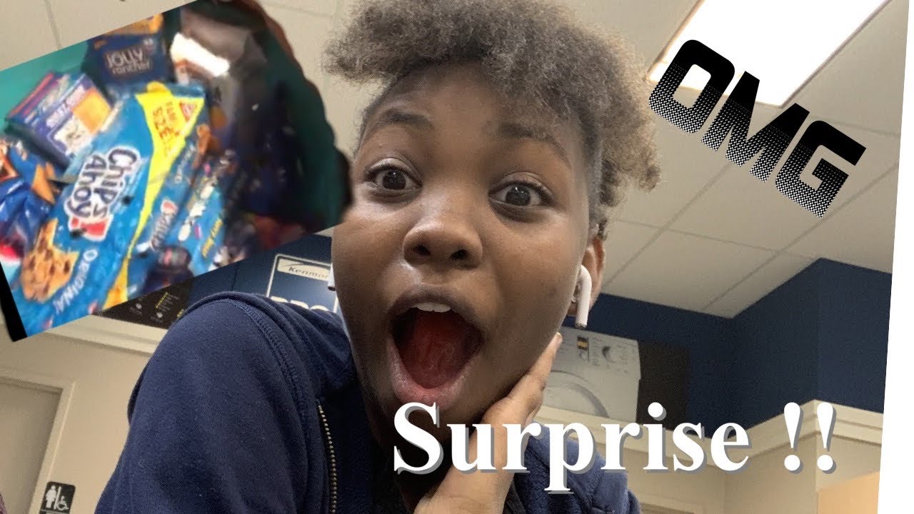 Surprising best friend with (Tik tok) gift basket (blue themed 💙) - YouTube