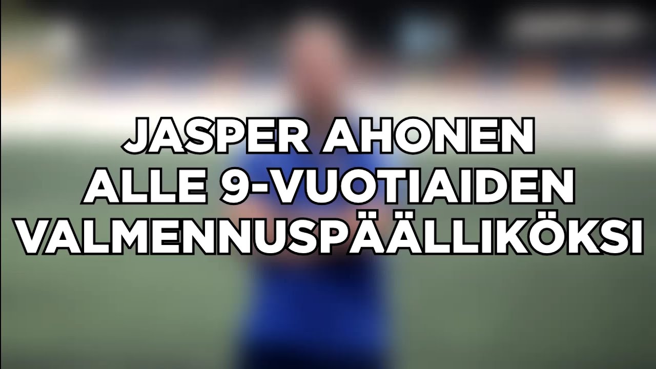 Jasper Ahosesta poikien alle 9-vuotiaiden valmennuspäällikkö - YouTube
