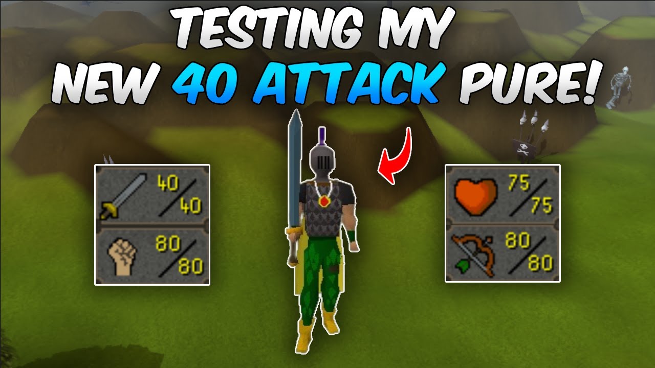 Testing My NEW 40 Attack Pure In F2P PVP [OSRS] - YouTube