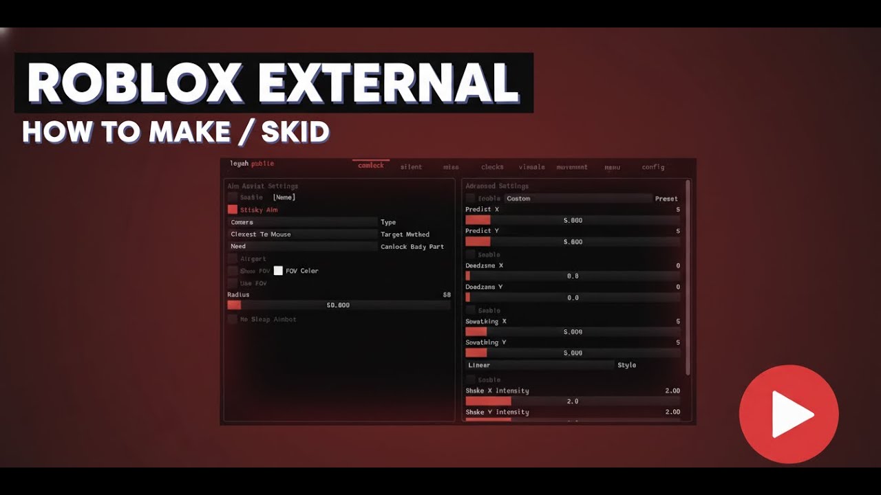 How to make/skid a roblox external - YouTube