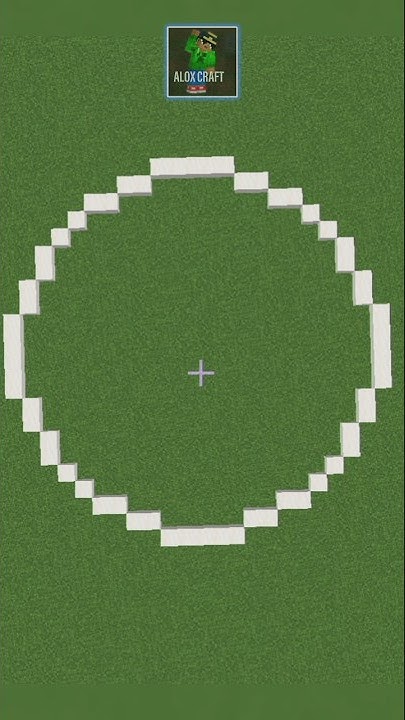 como hacer un circulo perfecto en Minecraft - perfec circle Minecraft # ...