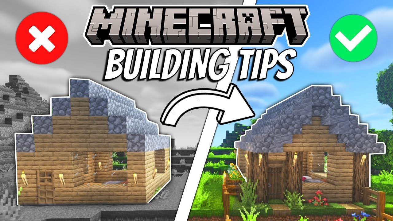 STARTER BASE TRANSFORMATION!? - Minecraft, Build Tips - YouTube