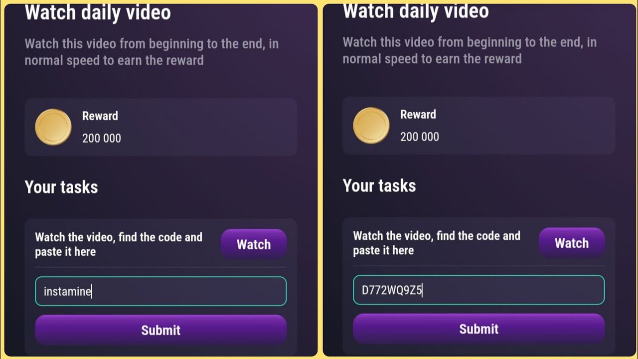 TapSwap Special YouTube Video Tasks Answers July 17th - 2 Tasks code ...
