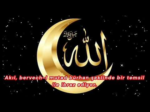 Akıl, bervech-i mutad bürhan şeklinde bir temsil ile ibraz ediyor.