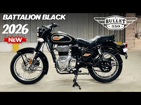 2026 ✅ Royal Enfield Bullet 350 Battalion Black Full Detailed Review ❤️ Price & Features 🔥 Bullet