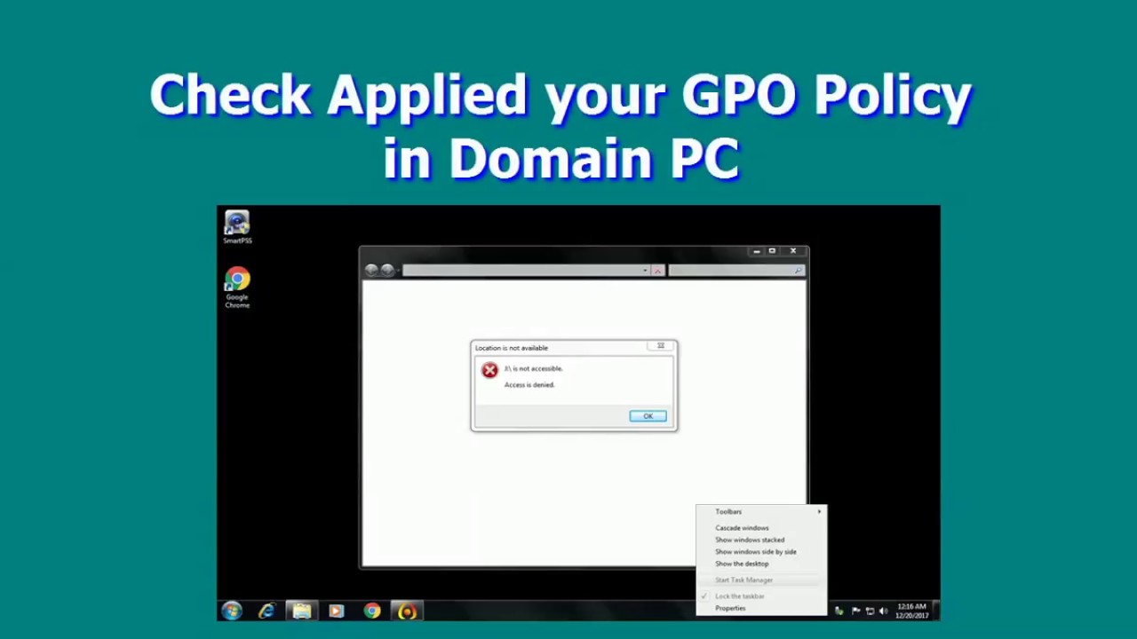 Check Applied your GPO Policy in Domain PC - YouTube
