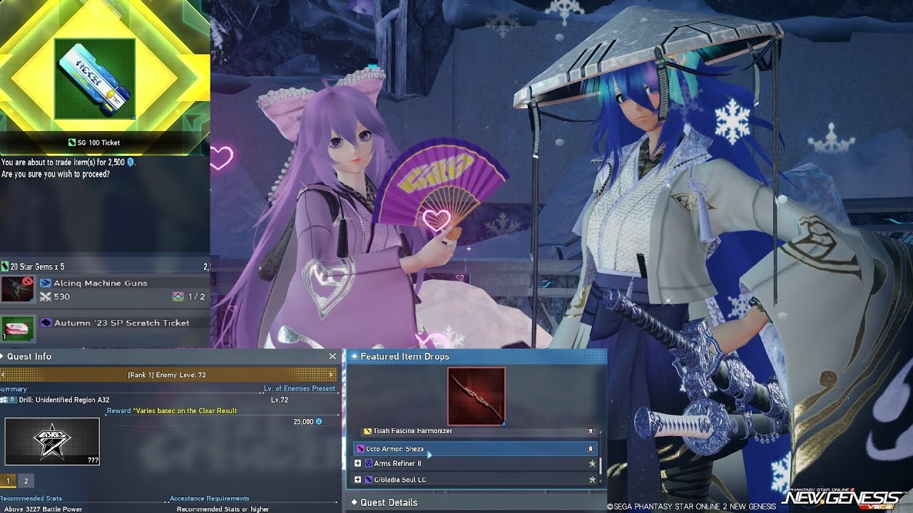 PSO2 NGS New LTQ worth your time? YES! SG Gems awaits! by EmikoAi - YouTube